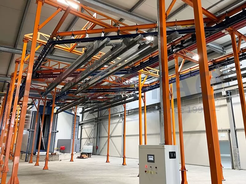 Automatic Powder Coating Line with Power and Free Conveyor