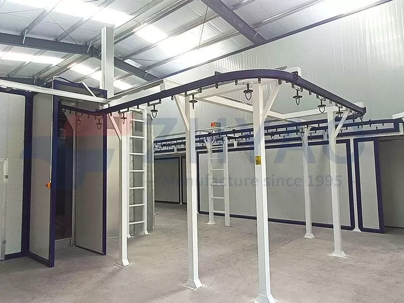 Automatic Liquid Painting Line with DISK Spray Painting Booth